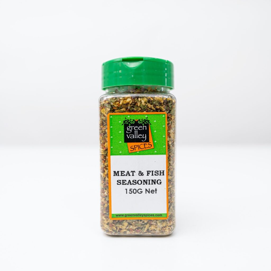 Shaker Jar – Meat & Fish Spice - Green Valley Spices - Online Store